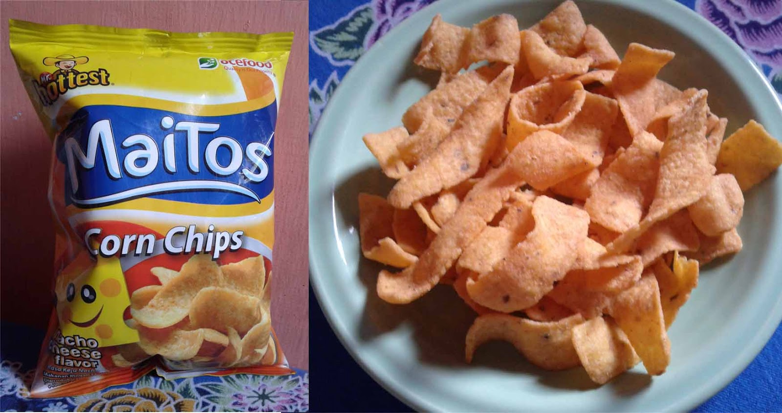 Delicious Food Review: Maitos Corn Chips - Nachos Cheese Flavour