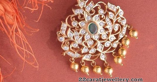 Closed Setting Diamond Lockets by Nikitha Linga - Jewellery Designs