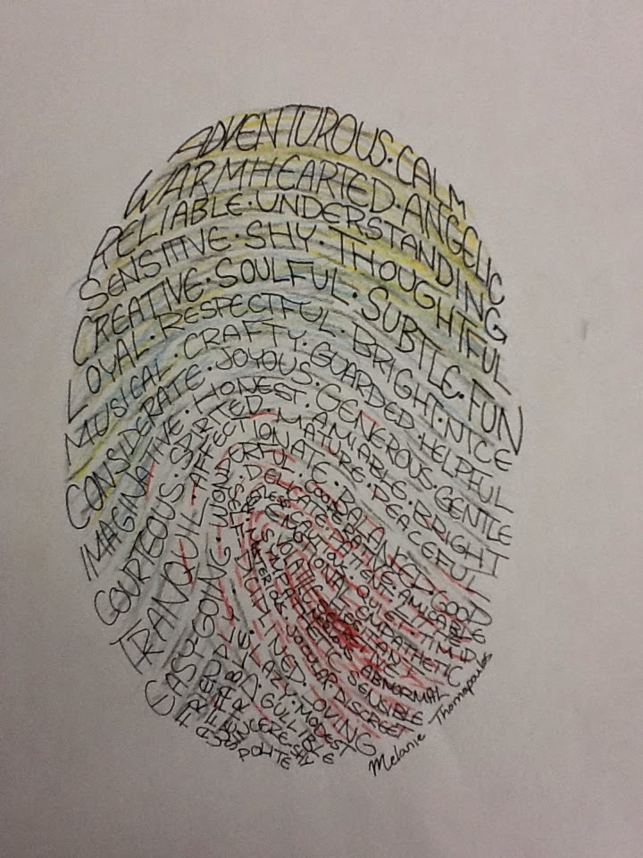 Geisler Art Room: 8th Grade Fingerprint self-portraits