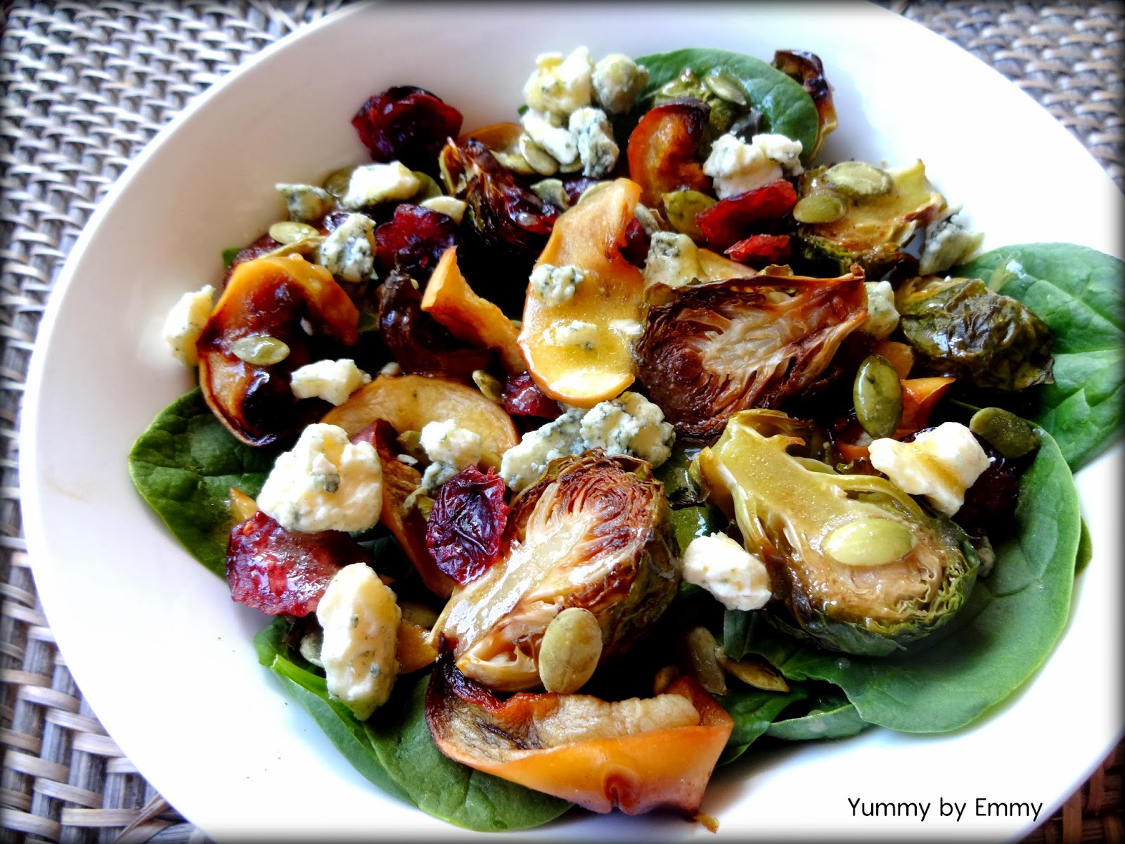 Yummy by Emmy: Roasted Autumn Salad with Apple-Maple Vinaigrette