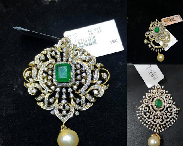 Unique Diamond Pendant Sets Jewellery Designs unique-diamond-pendant-sets-jewellery-designs