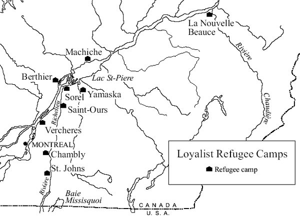 Sandwalk: Refugee camps in Canada (1775-1780)