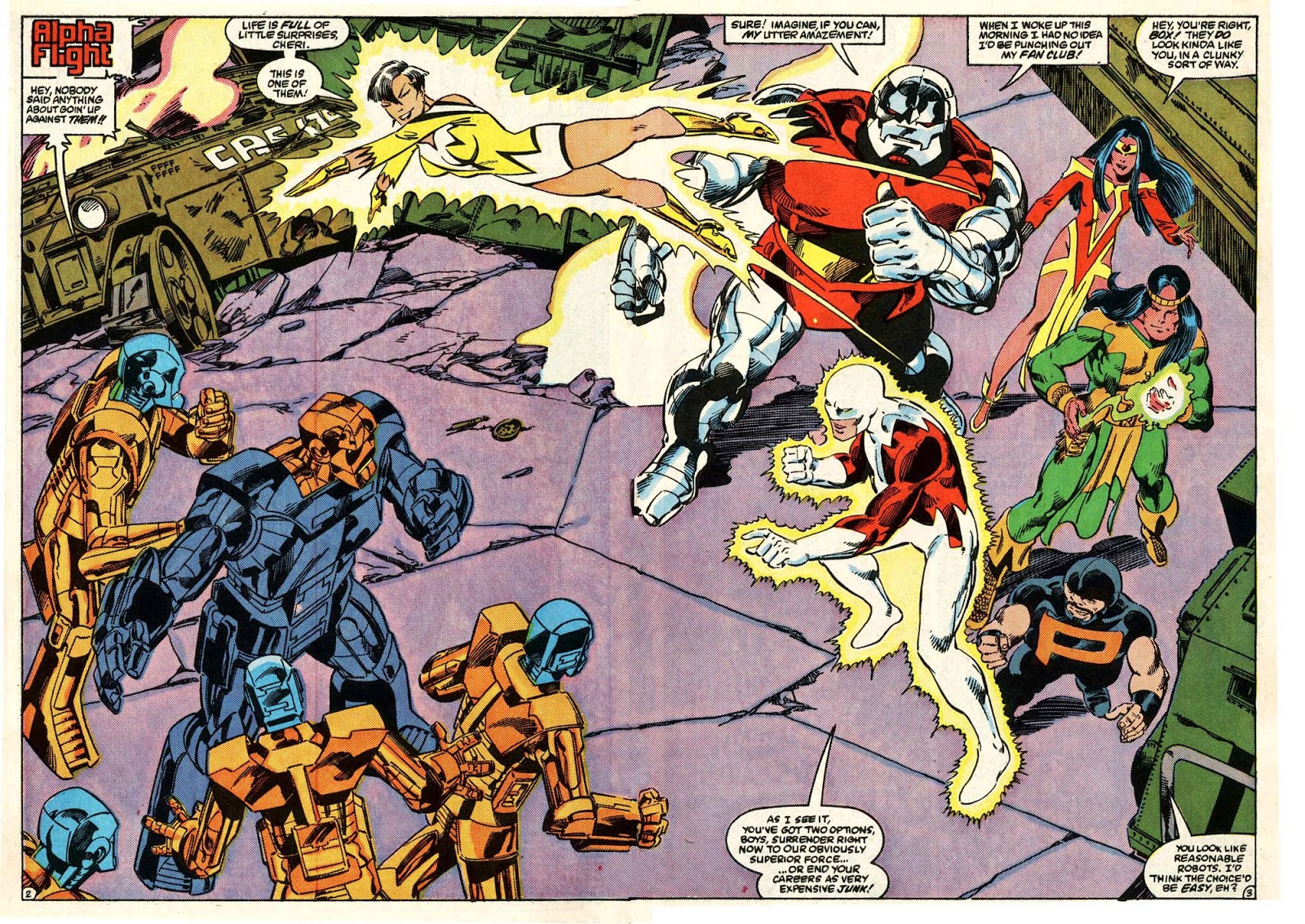 Marvel Comics of the 1980s: 1985: Alpha's Beta Flight part V: Byrne 'n ...