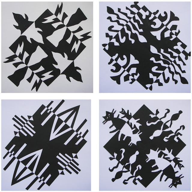 The Rolling Artroom: Notan Cut Paper Design (7-12 Grade)