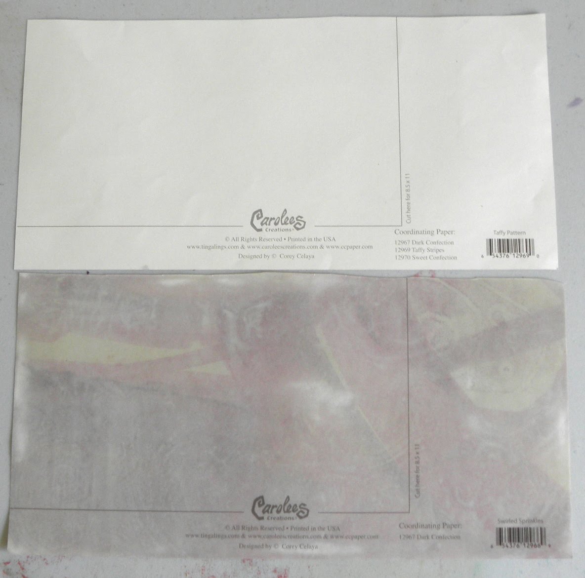 Adrienne's Art Garden: Olied paper experiments