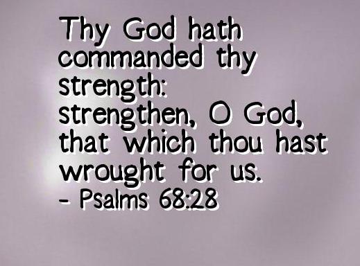 Grace of Jesus Ministry: Today is GOD given GOLDEN thought is psalms 68 ...