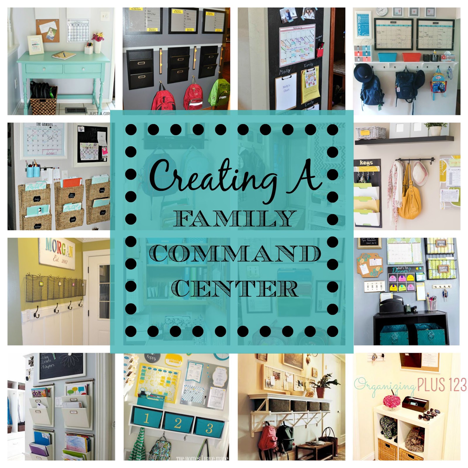 Organizing Plus 123: Back-to-School Series: [Creating a Family Command ...