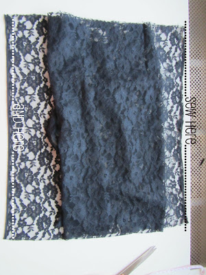 The Bumbling Bee: Sew it lovely: lace overlay top...