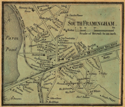 FRAMINGHAM MATTERS: Old maps and aerial drawings of Framingham ...