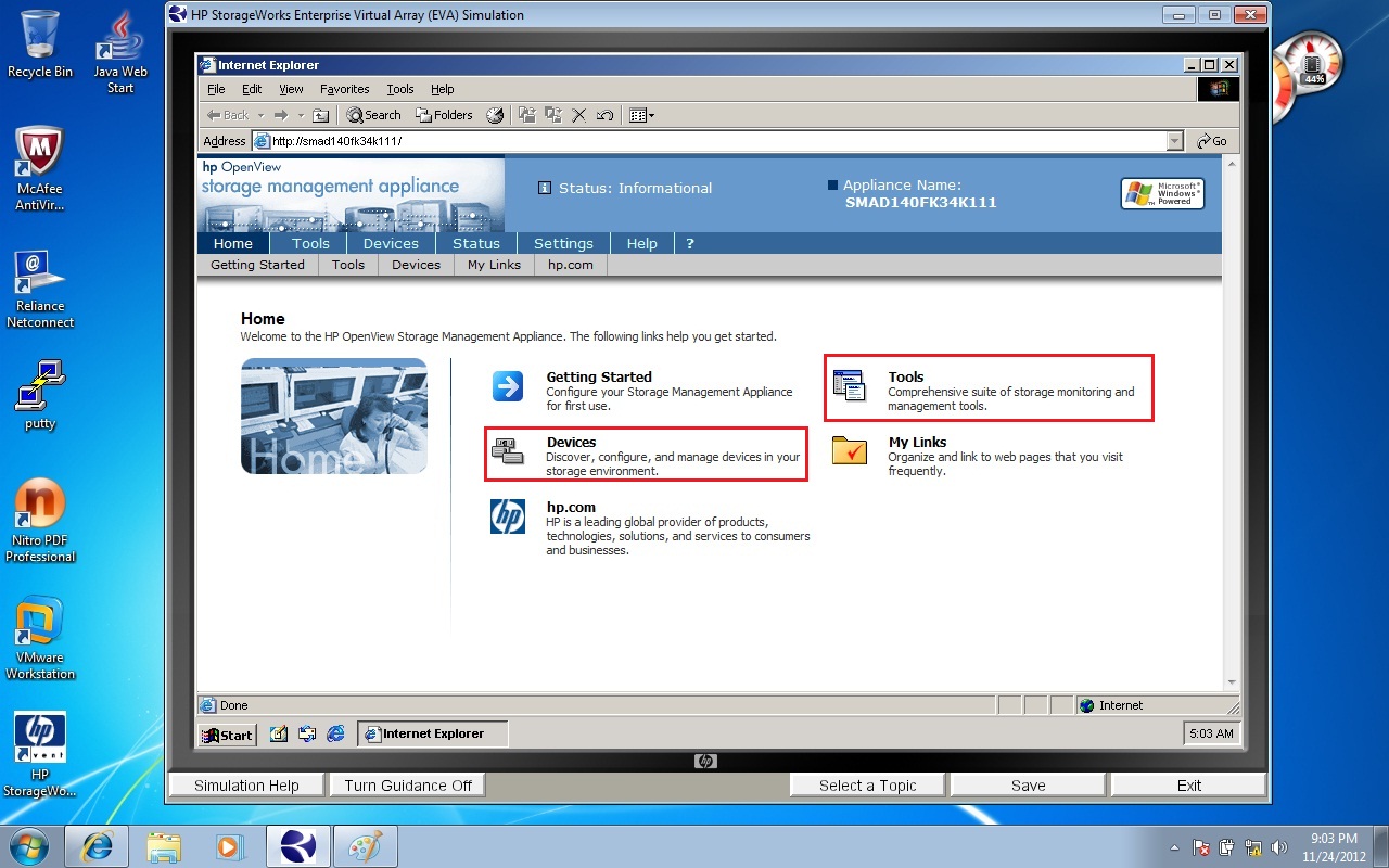 Remote Infrastructure Management: HP COMMAND VIEW EVA TUTORIAL