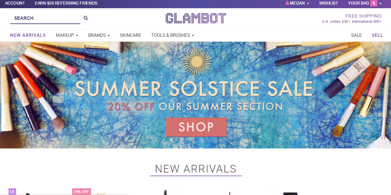 Website Review: Ordering from Glambot