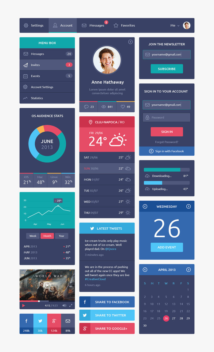 10 Flat Design Examples | Online Buzz
