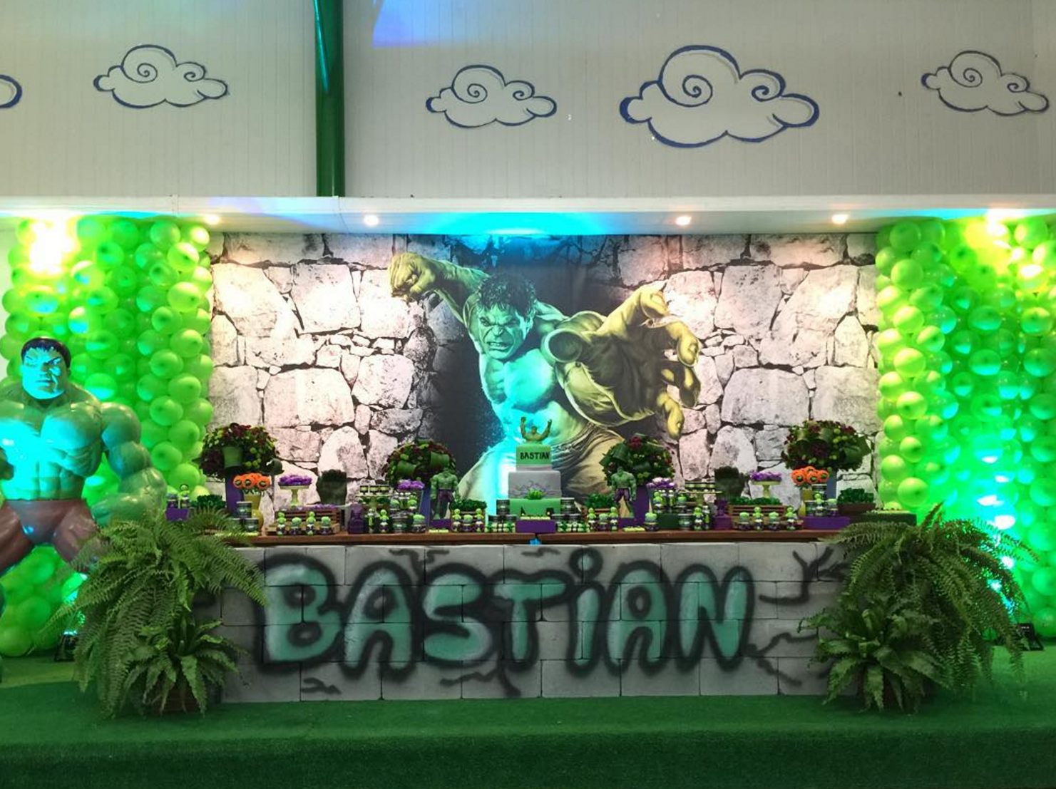 Fiesta temática de el increible Hulk