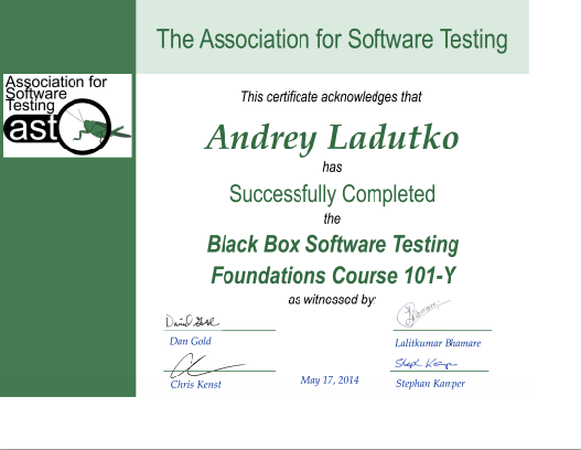 Quality Assurance, STUdying, GAmification, MAnagement and other: BBST ...