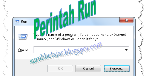Mengenal Perintah Run Lebih Jauh pada Windows ~ Suruh Belajar