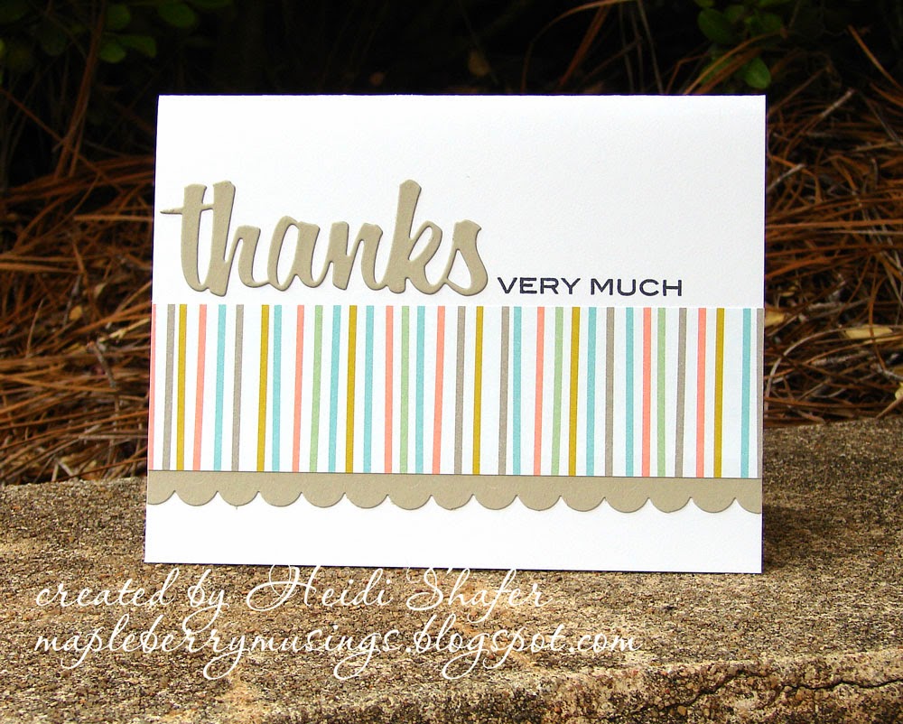 Mapleberry Musings: Thanks Card Set