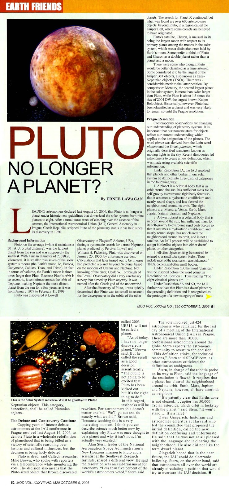 ALAM MO BA 'TO? (Do You Know This?): Pluto No Longer a Planet?