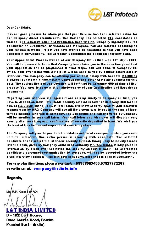 Beware Of Fake Job Offers From Companies,avoid fraudulent job offer ...