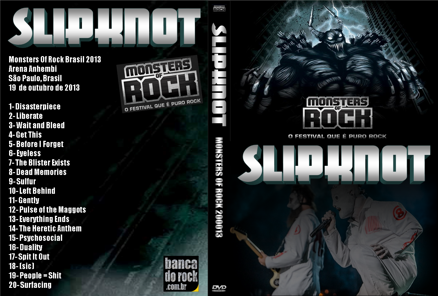 BANCA DO ROCK Rock Concert DVD: 2594 - DVD - SLIPKNOT 2013 - BOOTLEG