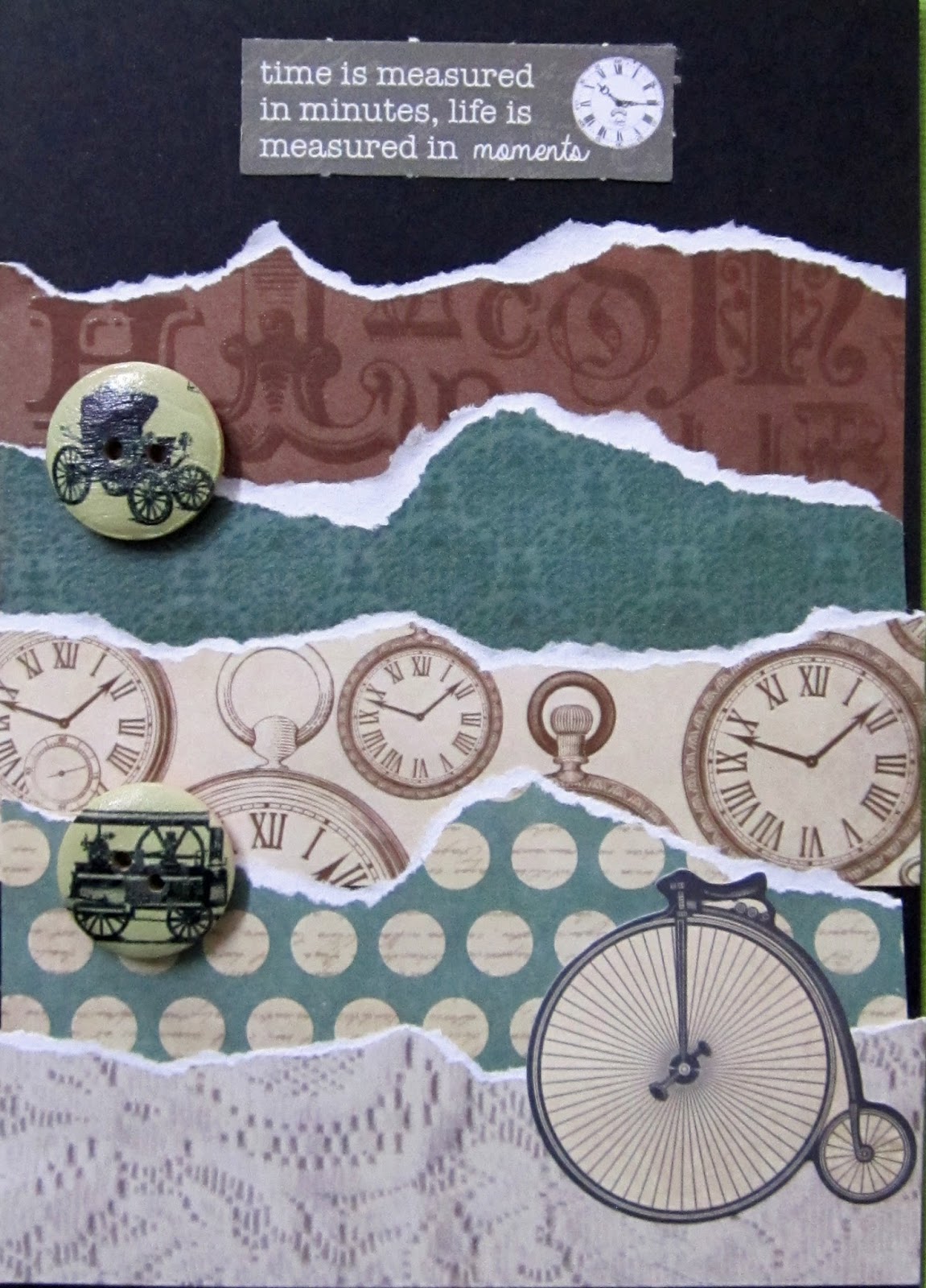 HAND MADE CARDS........ Ideas and Inspiration: TORN LAYER CARD