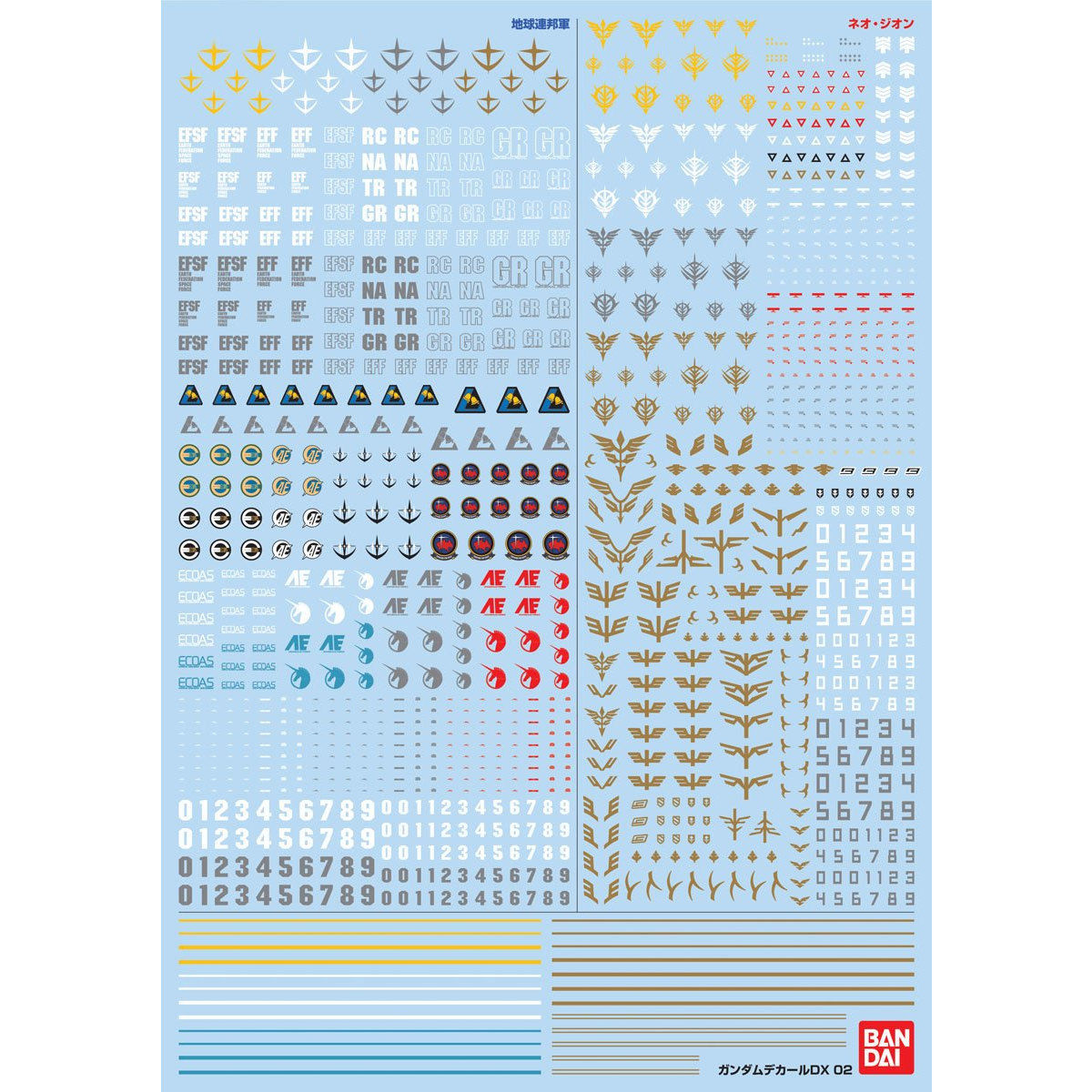 Gundam Decal DX 01 ~ 06 - Release Info