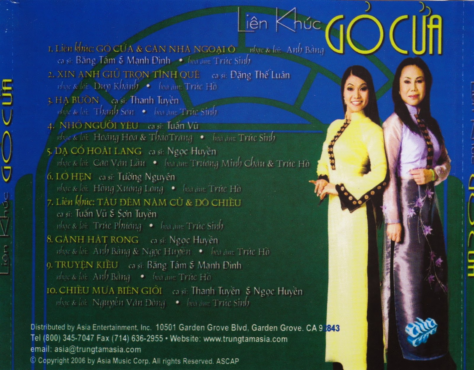 Asia CD 218 - VA - Liên Khúc Gõ Cửa (2005) ~ Cover Nhạc Việt