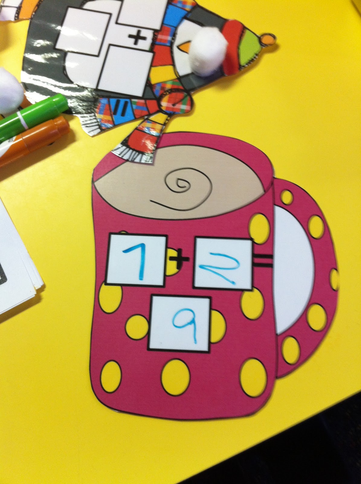 Loving and Learning a Latte: Freebie! Spin and Add Addition Game... a ...
