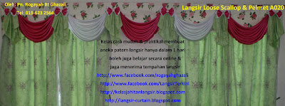 Langsir Loose Scallop & Pelmet A020