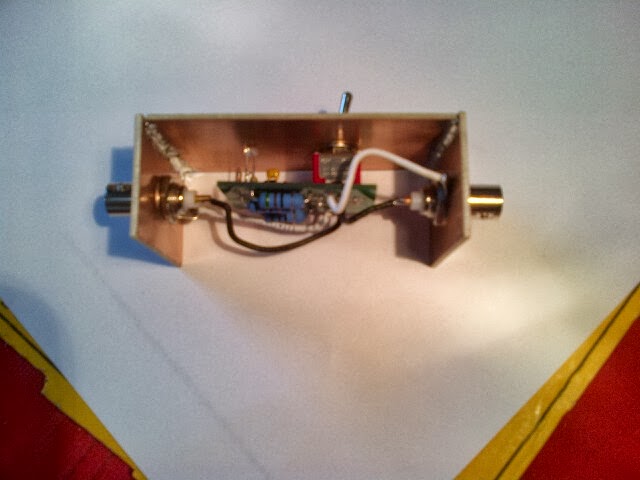 N4HAY / ZS6RSH: Dan Tayloe N7VE's SWR LED bridge from Hendricks QRP kits