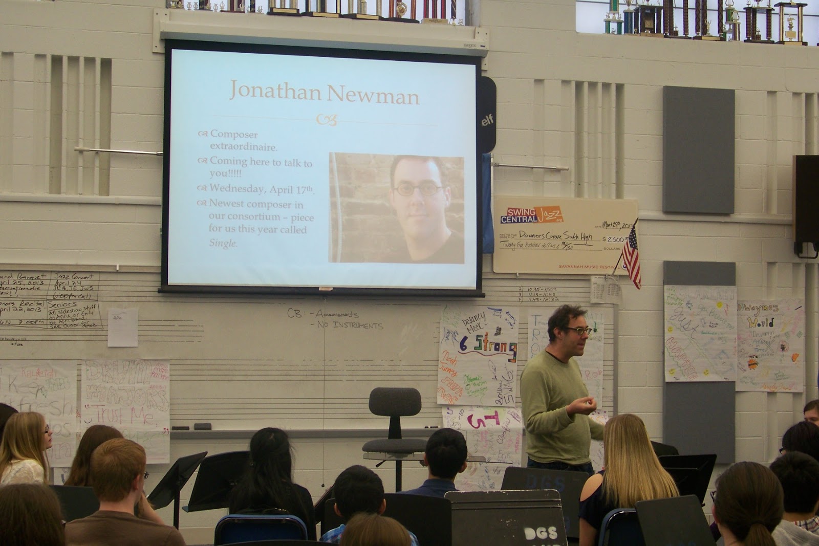 South High Fine Arts: Composer Jonathan Newman visits South High School
