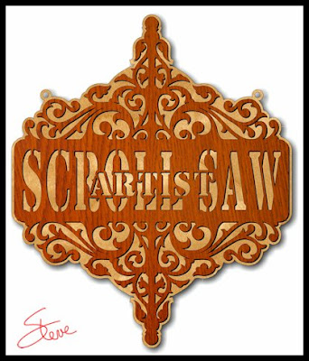 Scrollsaw Workshop: Scroll Saw Artist Sign. Simple and Ornate.