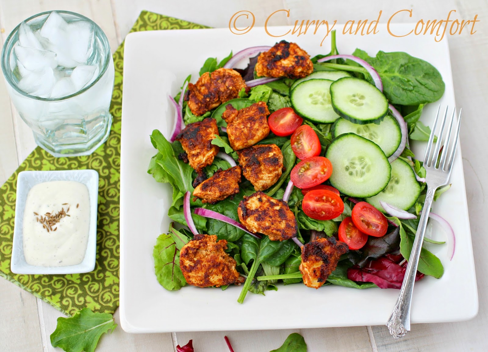Kitchen Simmer: Chicken Tikka Salad #‎BloggerCLUE
