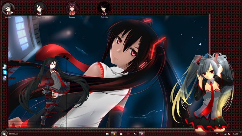 Theme Windows 7 Zatsune Miku