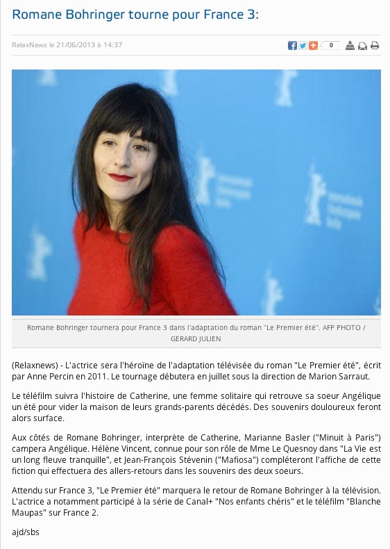 Le Premier été d'Anne Percin, et son adaptation tv