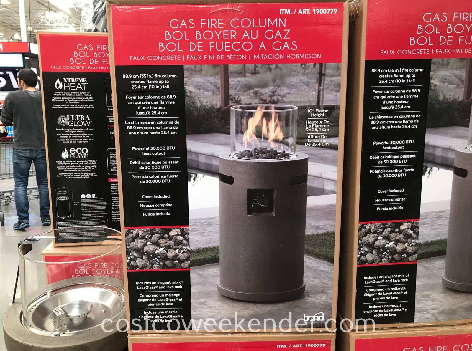 Bond Gas Fire Column | Costco Weekender