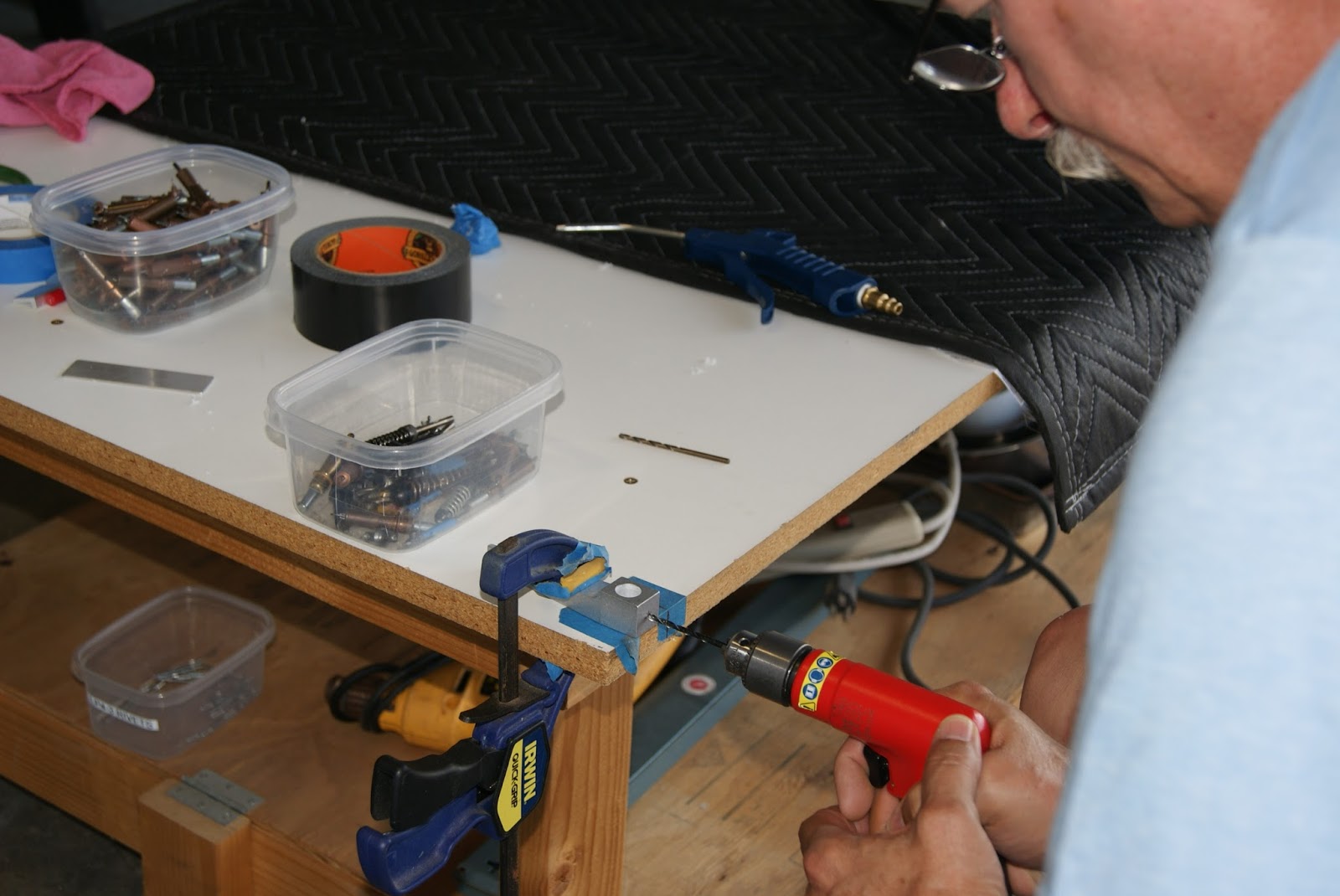 DOG Aviation John's RV-12 Blog: C-1201 Canopy Drilling Completed