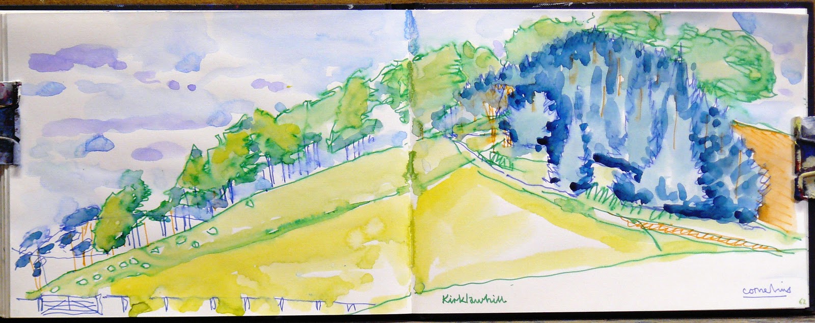 daviddrawsandpaints: Borders Landscapes