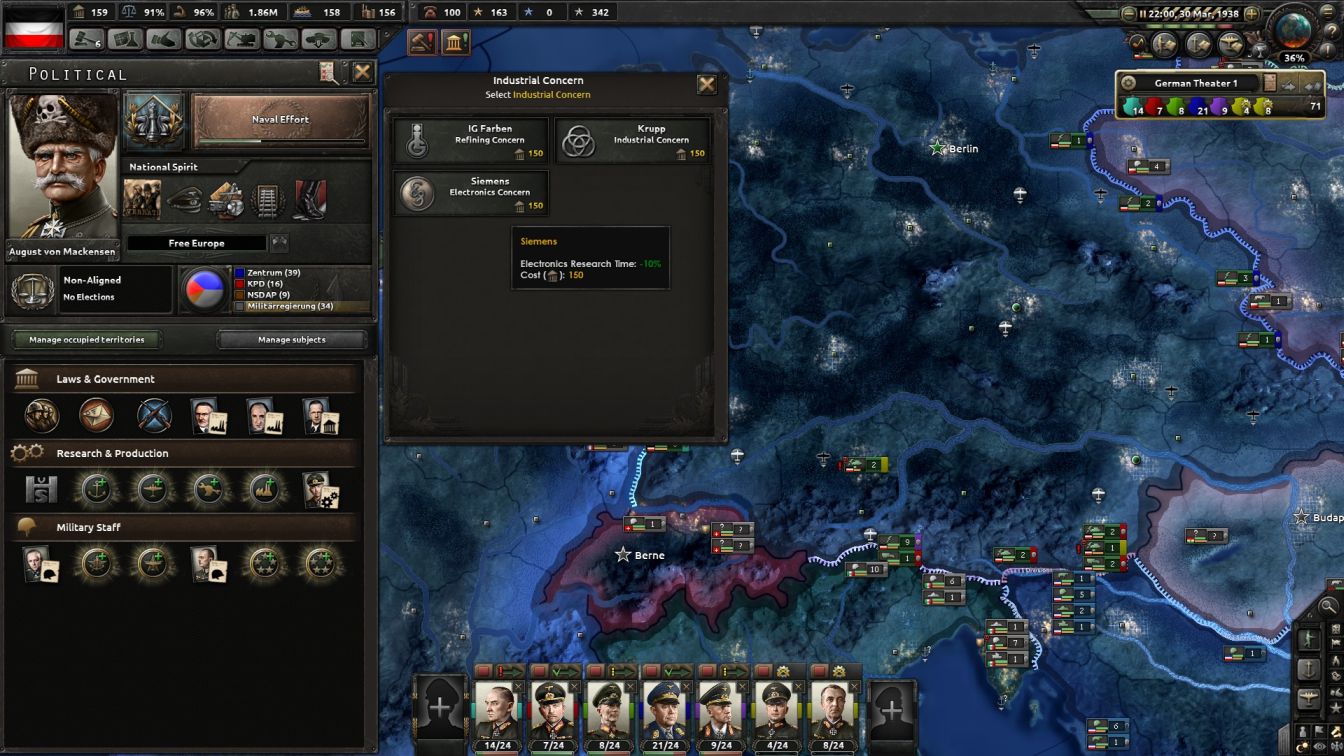 Germany - HOI4 - Recovery and Spain