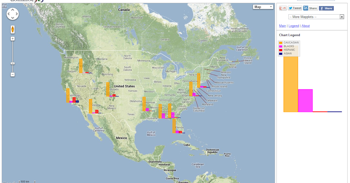 dominoc925: Create bar charts on Google Maps
