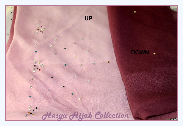 Hasya Hijab Collection: Shameena Design (Tudung Bawal Manik)