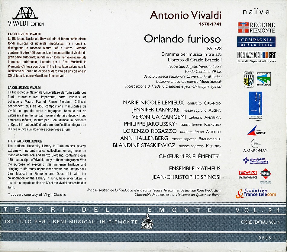 Vivaldi Orlando Furioso