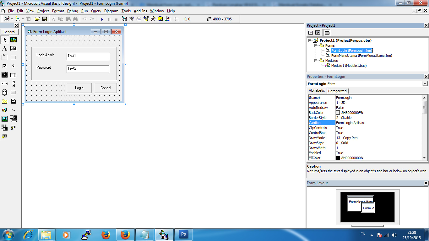 Membuat Form Petugas Aplikasi Perpus Vb 6.0 - TUTORIAL VB.NET DAN VB 6.0 Membuat Form Petugas Aplikasi Perpus Vb 6.0 - TUTORIAL VB.NET DAN VB 6.0