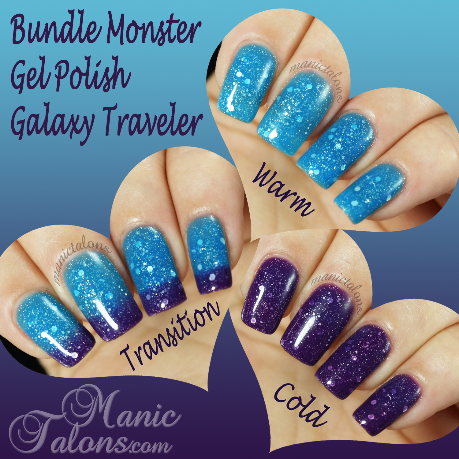 Manic Talons Nail Design: Bundle Monster Gel Polish Beneath It All ...
