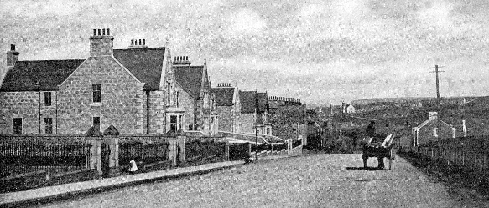 Tour Scotland: Old Photograph Seafield Street Banff Scotland