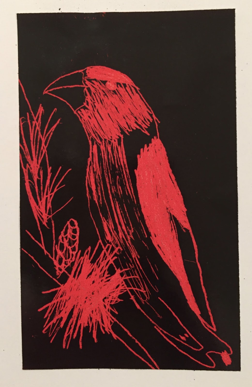 Doodlebug Dabblings: Scratch Art birds