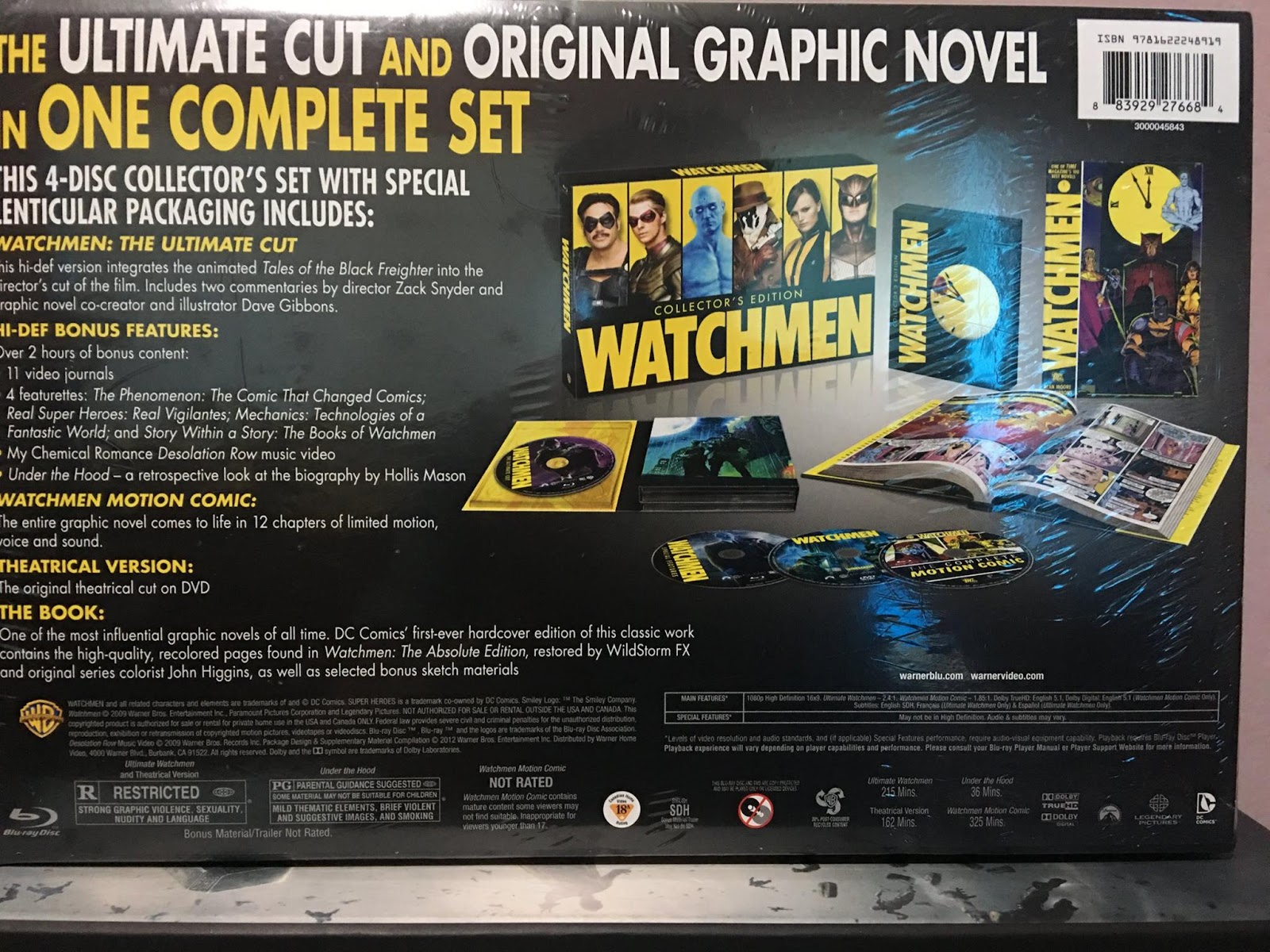 PELICULAS ORIGINALES EN BLU-RAY 3D, BLU-RAY Y DVD: WATCHMEN EDICIÓN ...