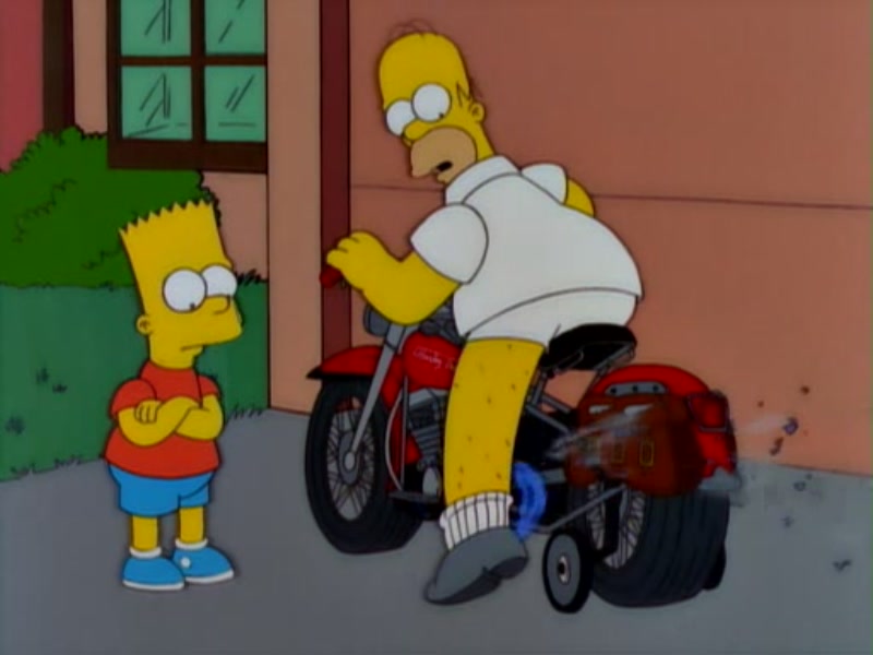 Foto: La Harley-Davidson de Homer | Los vehículos de Los Simpson