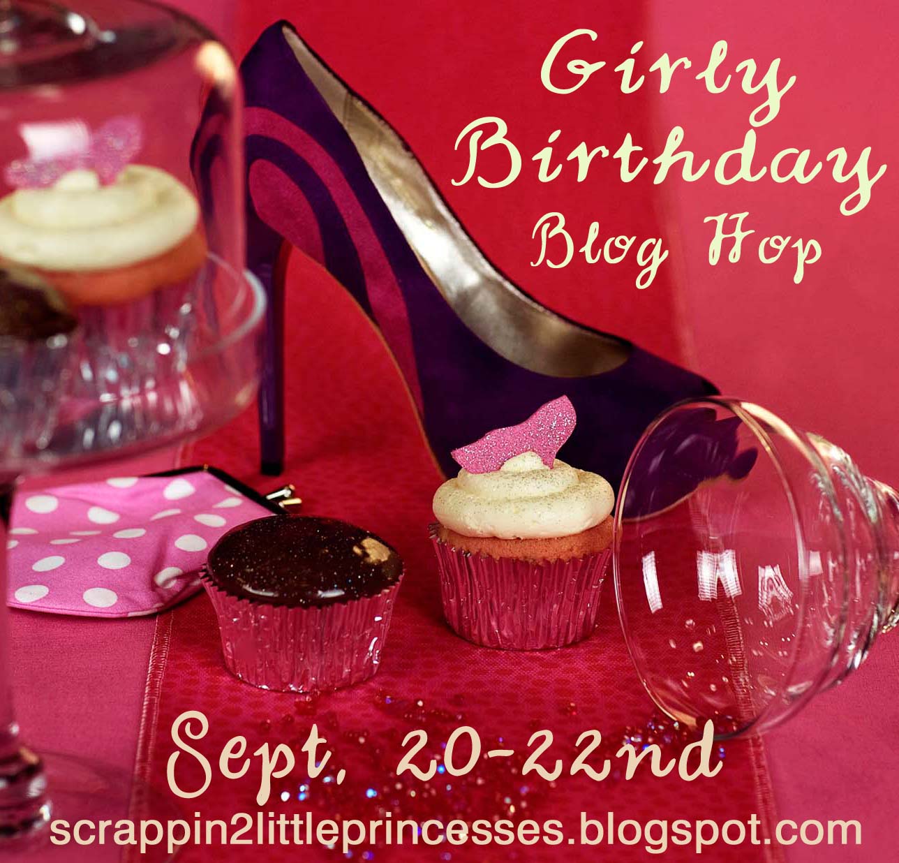 Scrappin' Pink Piglet: Girly Birthday Blog Hop!