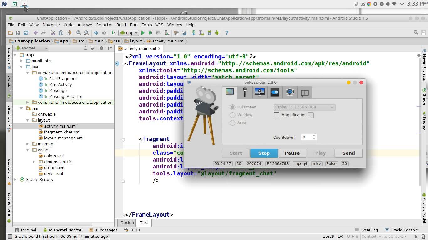 220 Android Studio Chat network JSON NodeJS JavaScript | كورسات بالعربي