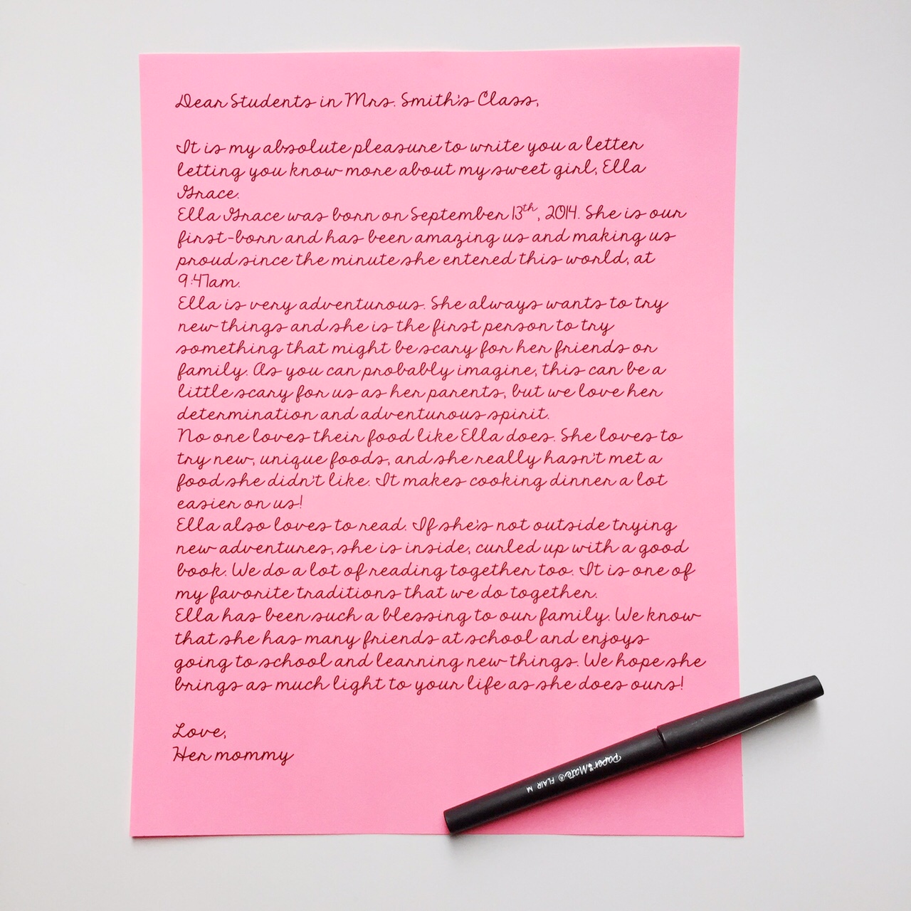 Across the Hall in 2nd: All About: Making Students Feel Special